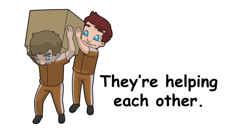 کاربرد each other و one another + ️تفاوت با together + ️مثال